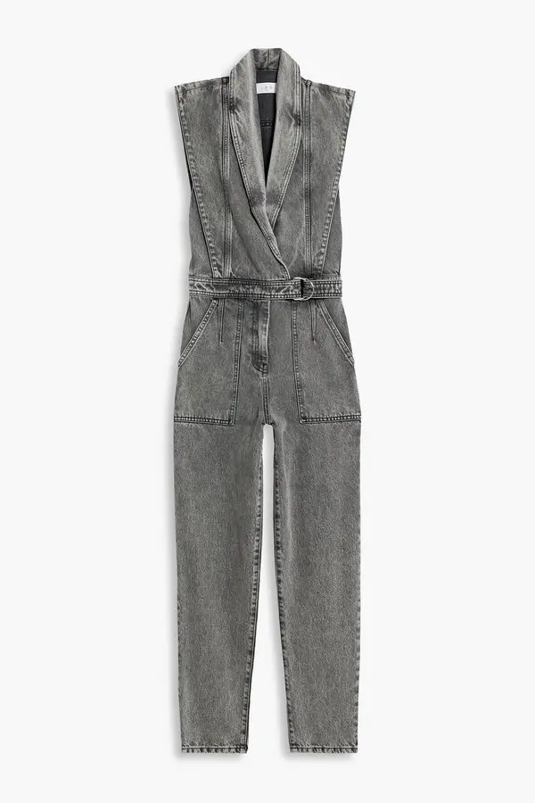 IRO PARIS Laebi Denim Jumpsuit - Charcoal