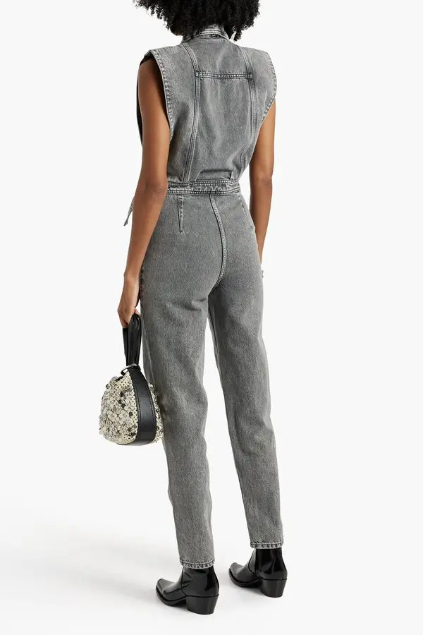 IRO PARIS Laebi Denim Jumpsuit - Charcoal