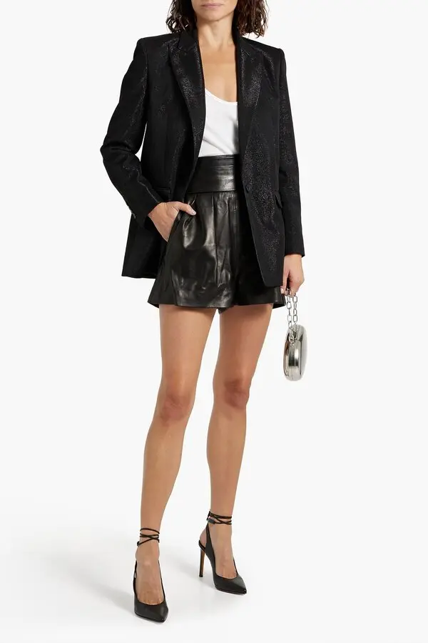 IRO PARIS Mokam Metallic Grain De Poudre Blazer