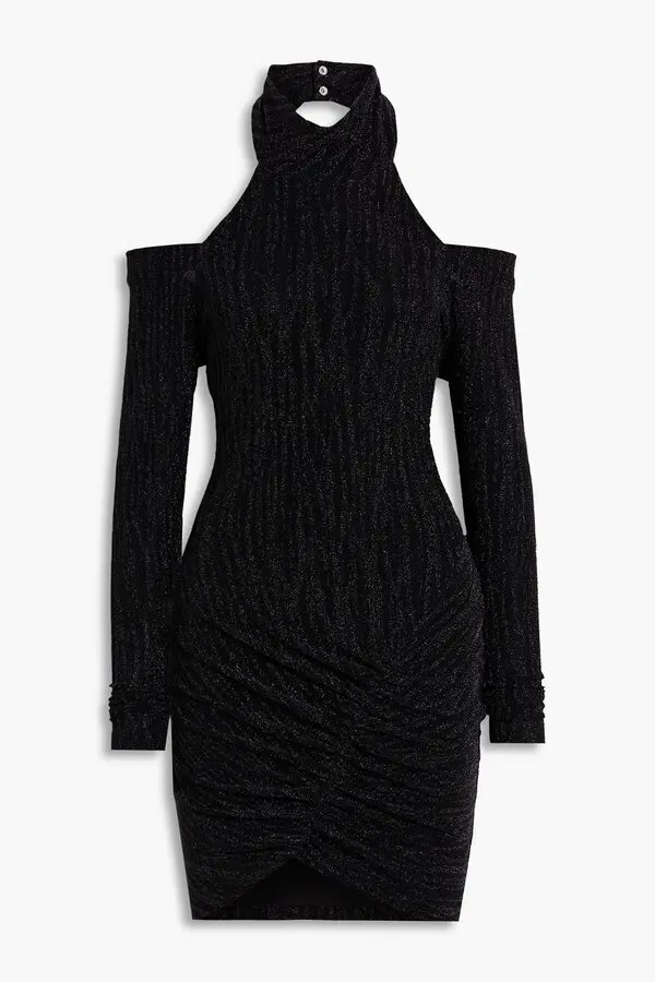 IRO PARIS Cabera Cold-shoulder Mini Dress