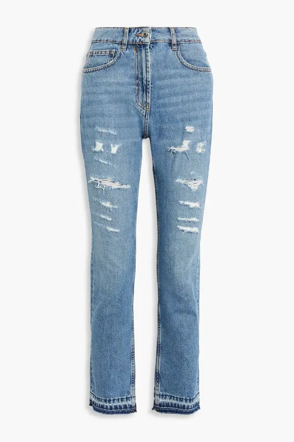 IRO PARIS Hayri Distressed Straight-leg Jeans