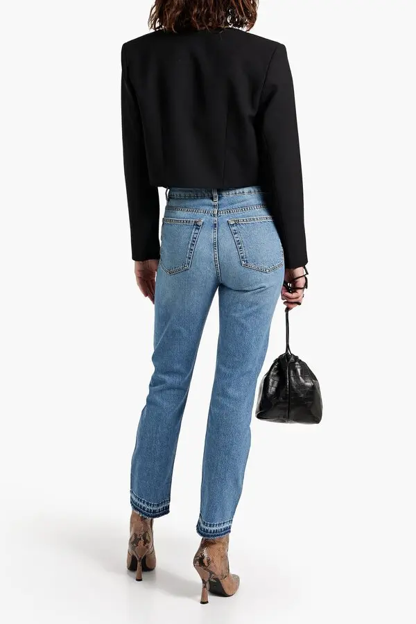 IRO PARIS Hayri Distressed Straight-leg Jeans