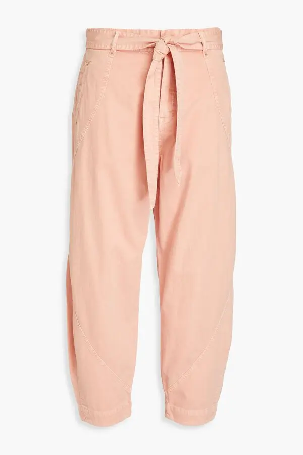 Zimmermann Cropped High-rise Tapered Jeans