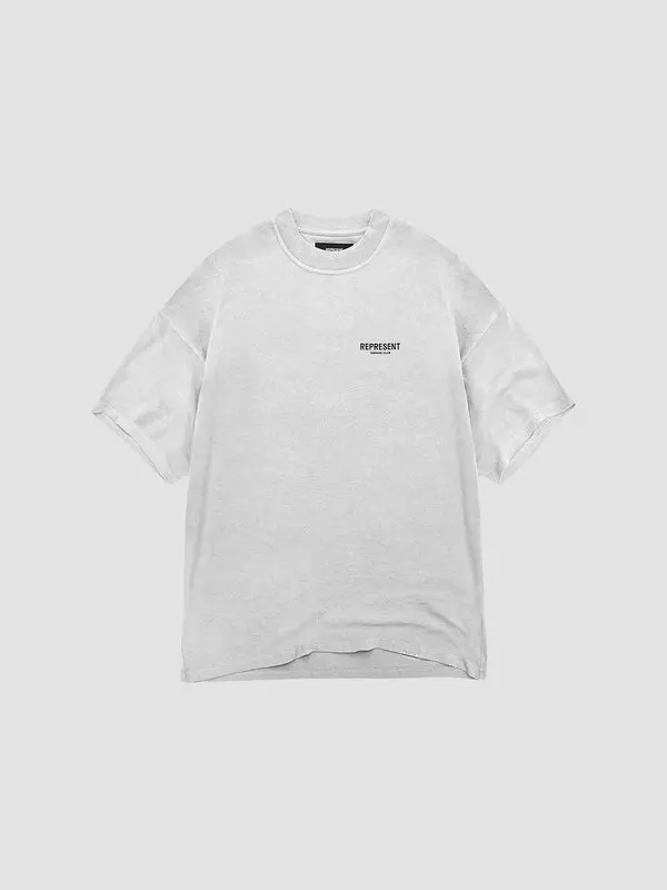 REPRESENT Owners Club Logo Cotton T-shirt - Ash Grey