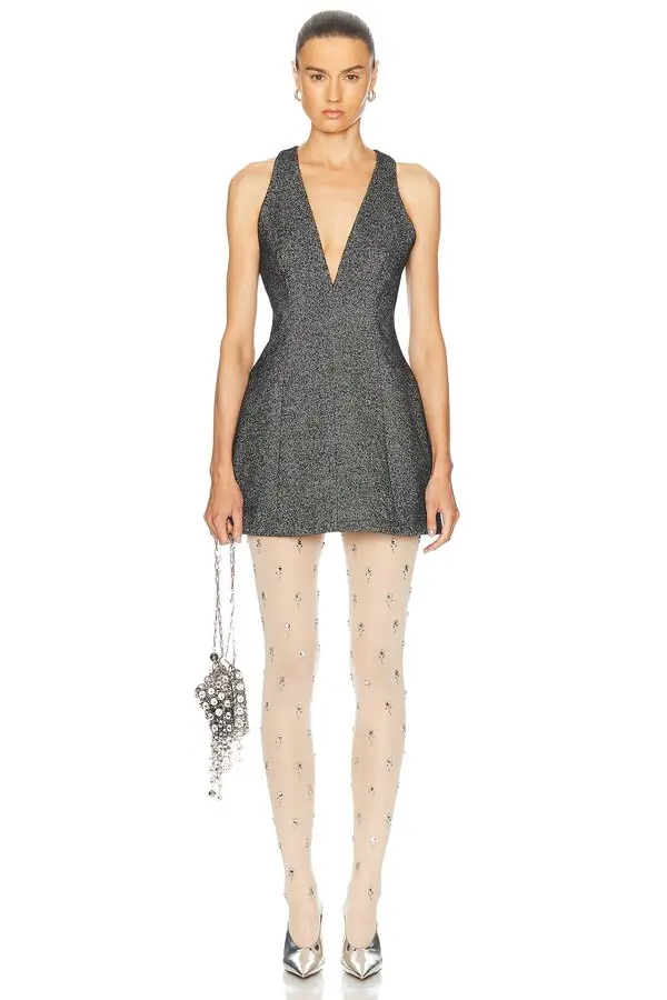 Rabanne Embellished Tights - Pink