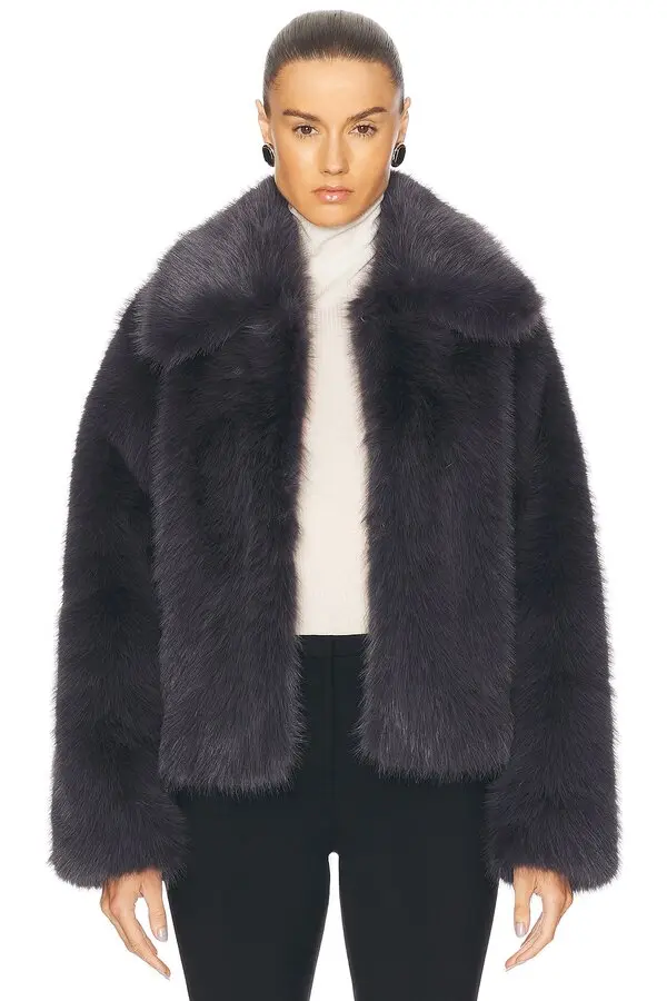 AGOLDE Maren Faux Fur Coat