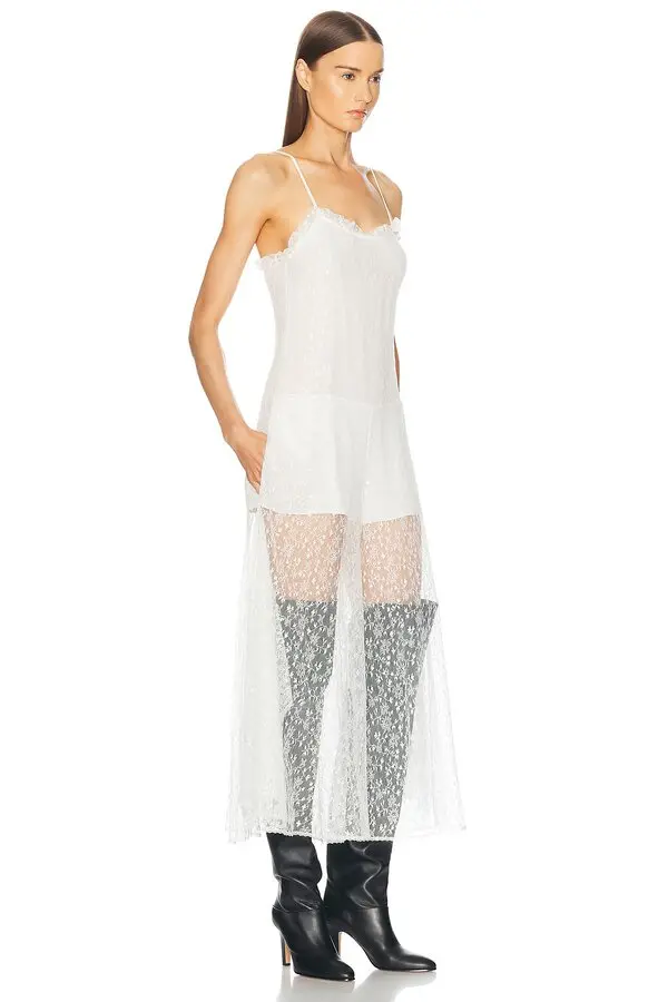 Chloé Floral Lace Embroidered Jumpsuit In White