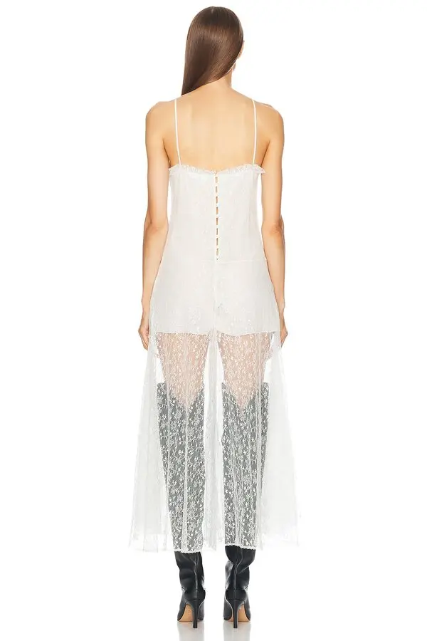 Chloé Floral Lace Embroidered Jumpsuit In White