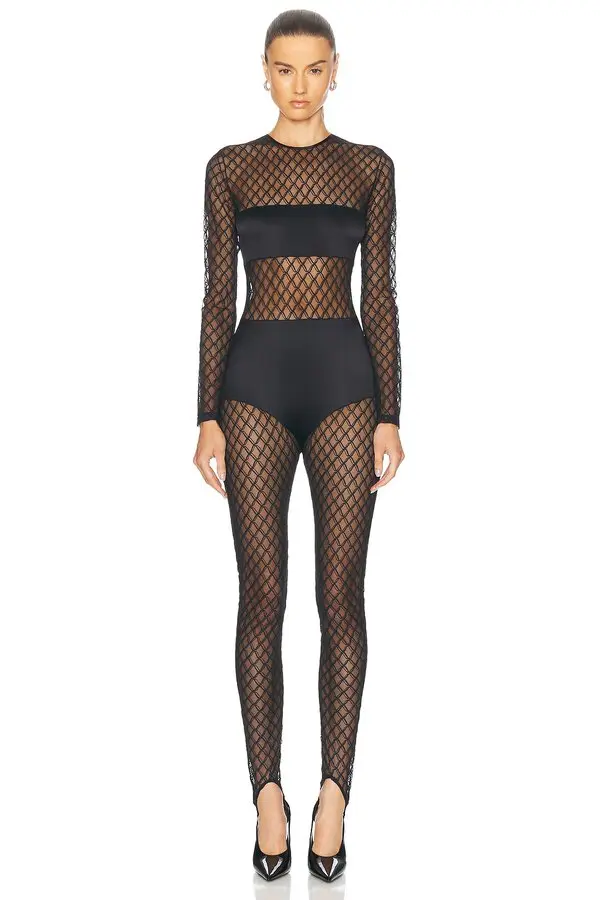Kiki De Montparnasse Miel Catsuit - Black