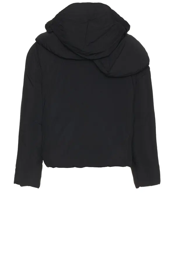Post Archive Faction (Paf) 7.0 Down Center Hooded Jacket In Black