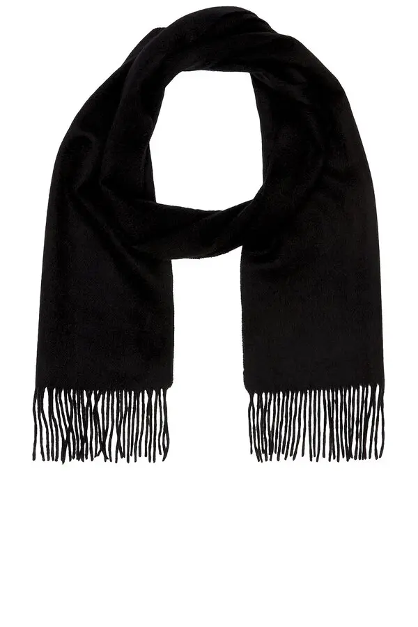BEAMS Cashmere Scarf Solid - Black