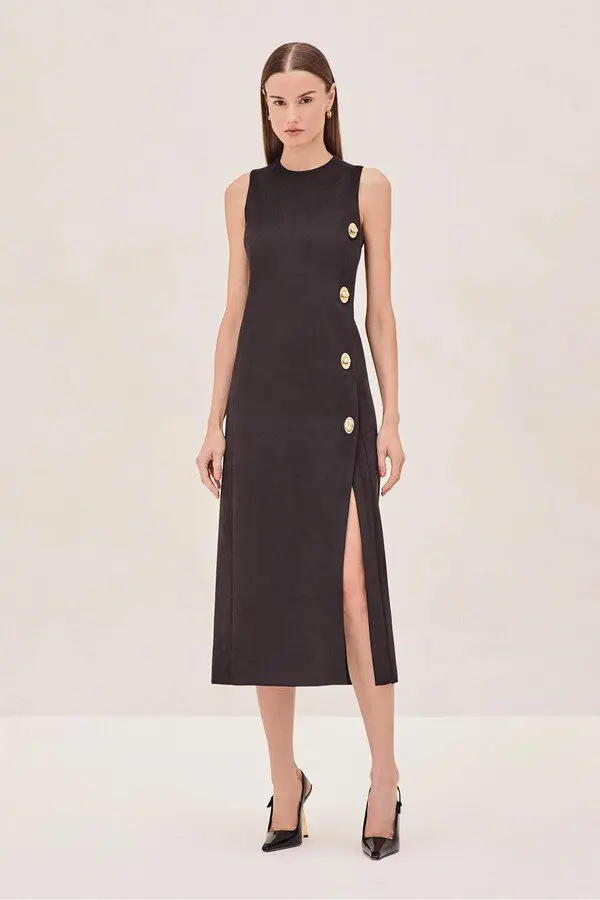 Alexis Kalita Vegan Suede Midi Dress