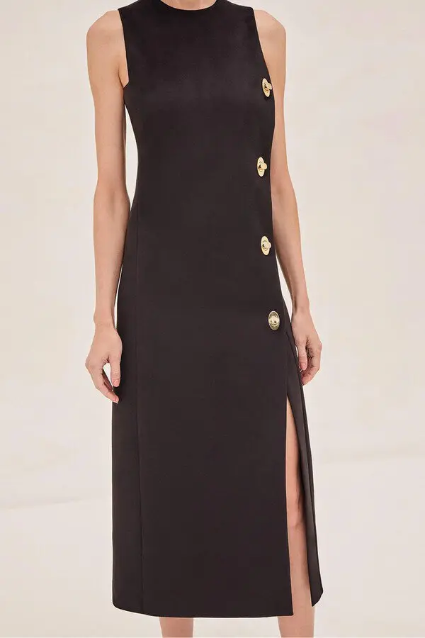 Alexis Kalita Vegan Suede Midi Dress