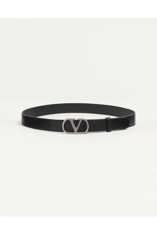 Valentino Garavani Vlogo Signature Belt - Black