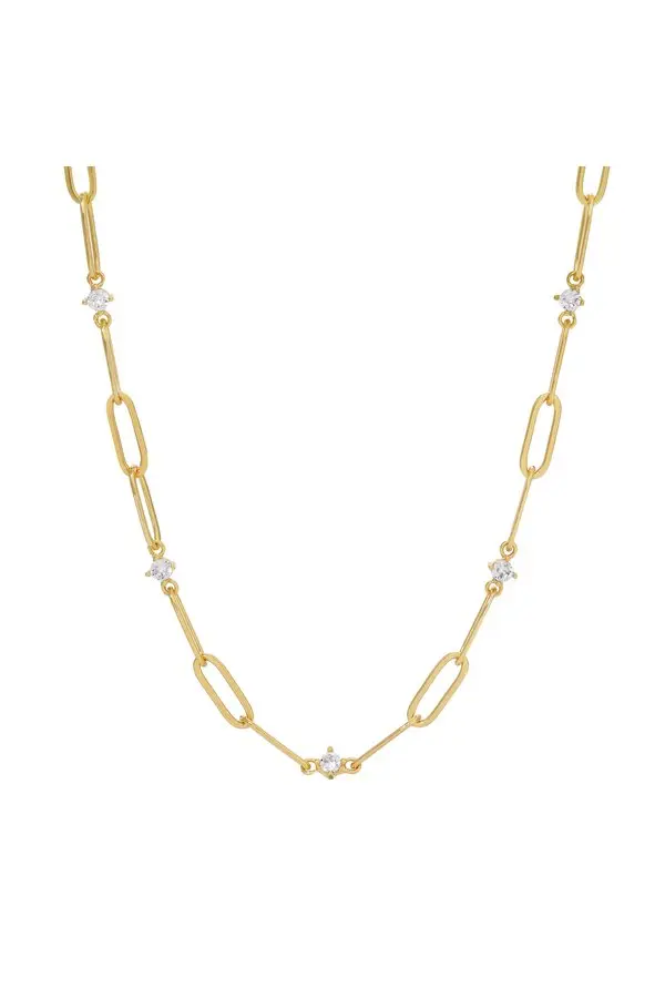 LEEADA Sophie Sparkle Chain Necklace - Gold