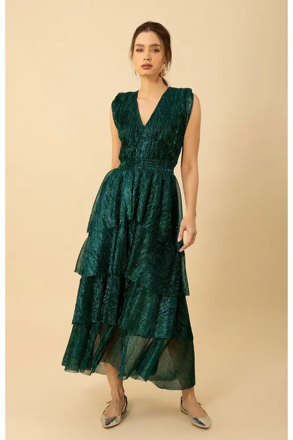 Hale Bob Adelina Ankle Length Hi-low Dress