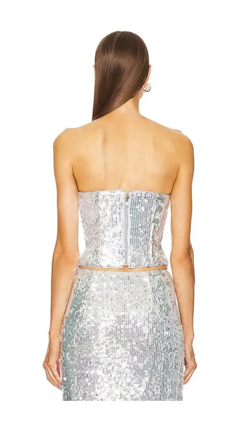 MICHAEL COSTELLO Metallic Seona Top