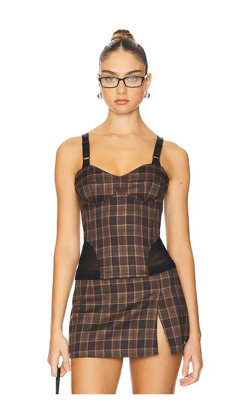 Miaou Marguerite Corset - Brown