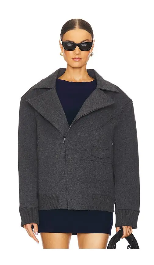 Norma Kamali Oversized Moto Jacket