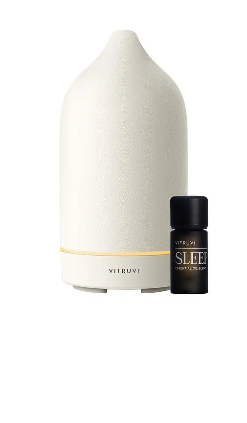VITRUVI Stone Diffuser Sleep Bundle - White