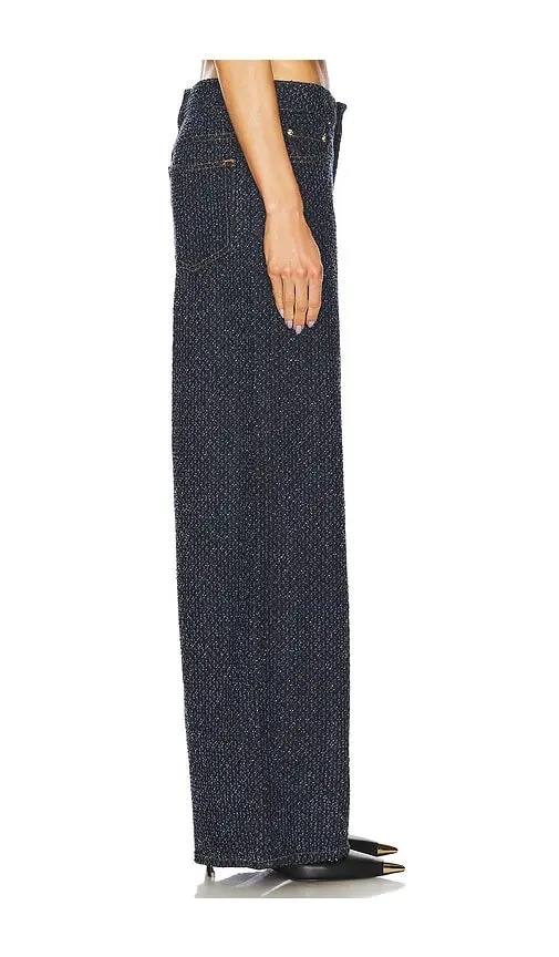 GANNI Fluffy Wide Leg Jeans