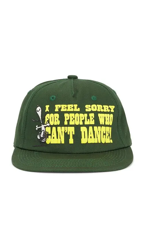 MARKET X Peanuts Dancing 5 Panel Cap - Emerald