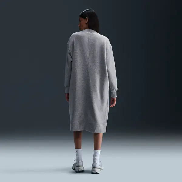Nike Sportswear Phoenix Fleece Oversized Long Cardigan - Grey
