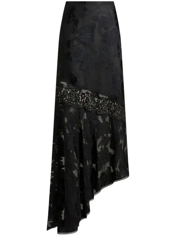 Etro Fil-coupé Chiffon Maxi Skirt