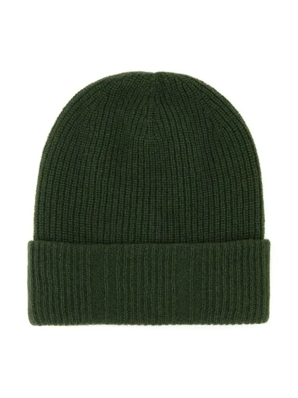 Fendi Logo-patch Beanie - Green