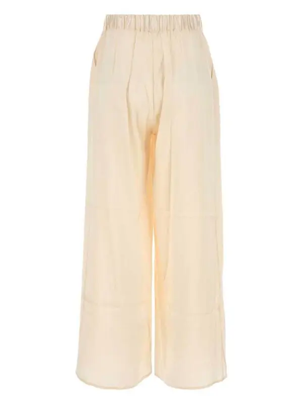 Le Kasha Wide-leg Silk Trousers - Neutrals