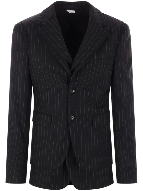 Comme Des Garçons Striped Blazer