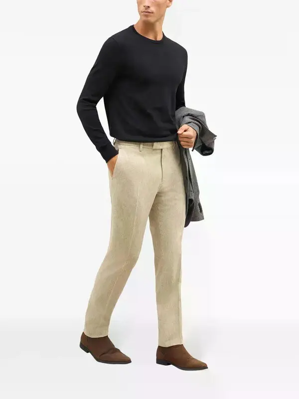 Boglioli Straight-leg Virgin-wool Chinos