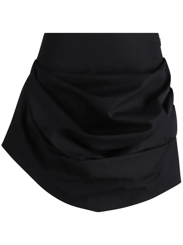 Magda Butrym Draped Cotton Mini Skirt