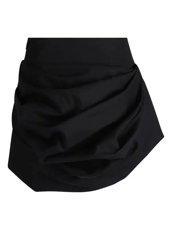 Magda Butrym Draped Cotton Mini Skirt