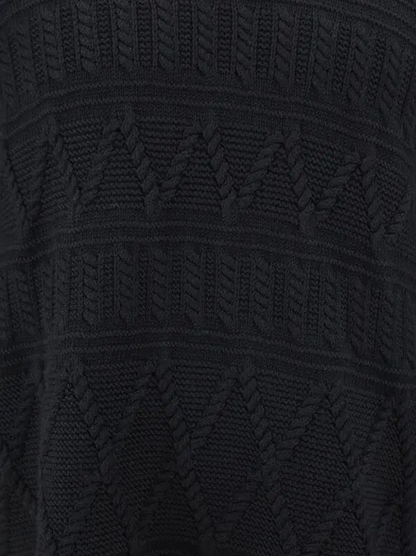 Zegna Cable-knit Jumper - Black