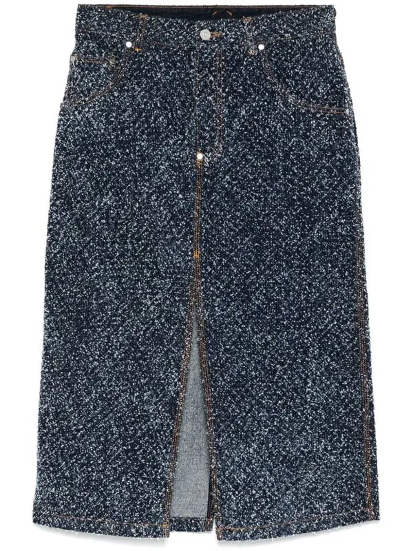 Stella McCartney Boucle Denim Skirt