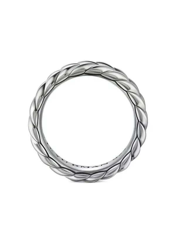 David Yurman Sterling Chevron Band Ring
