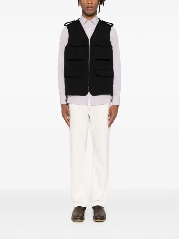 Caruso Padded Gilet - Black
