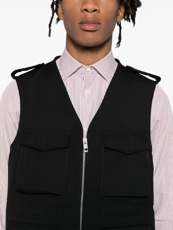 Caruso Padded Gilet - Black
