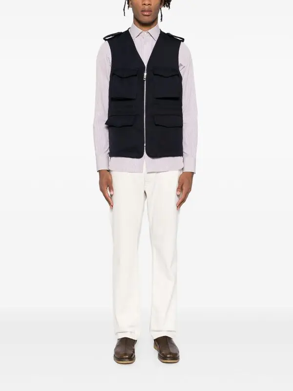 Caruso Padded Gilet - Blue