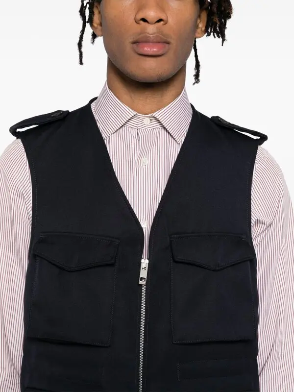 Caruso Padded Gilet - Blue
