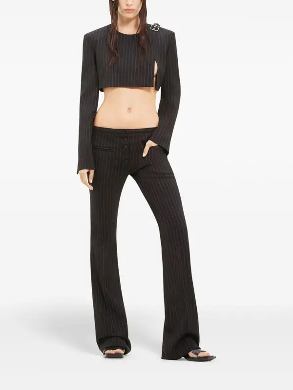 COURREGES Tailored Pinstripe Trousers