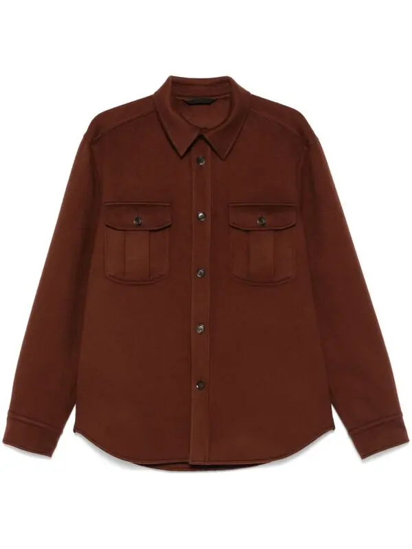 Brioni Brushed Shirt - Brown
