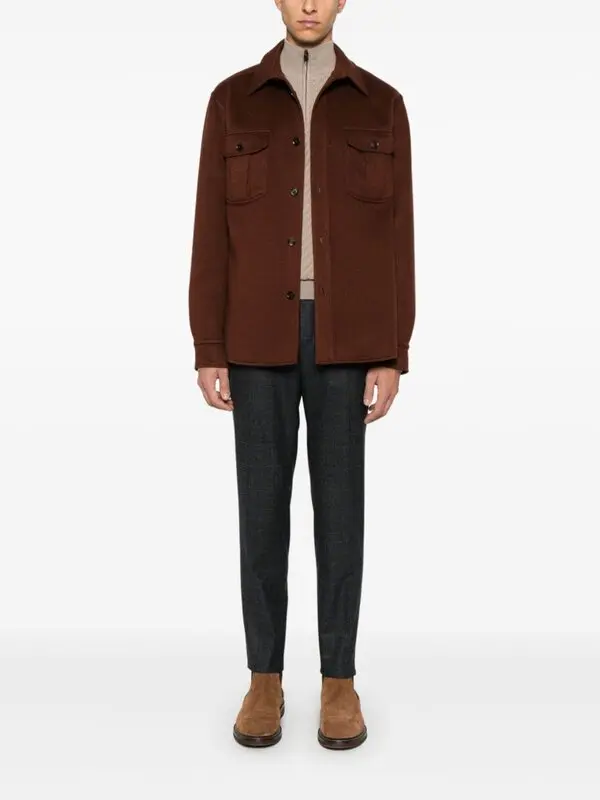 Brioni Brushed Shirt - Brown
