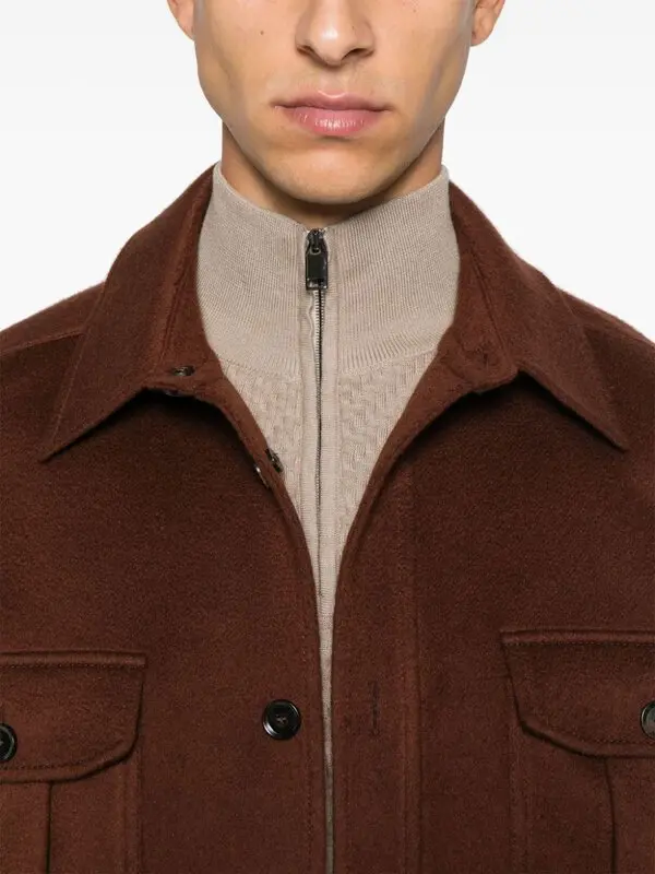 Brioni Brushed Shirt - Brown
