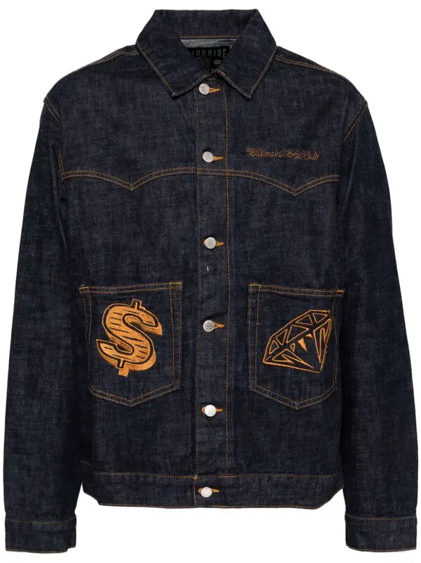 BILLIONAIRE BOYS CLUB Embroidered Denim Jacket