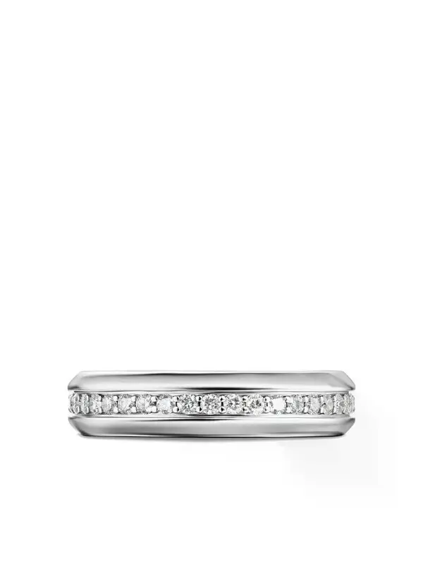 David Yurman 18kt White Gold Diamond Ring
