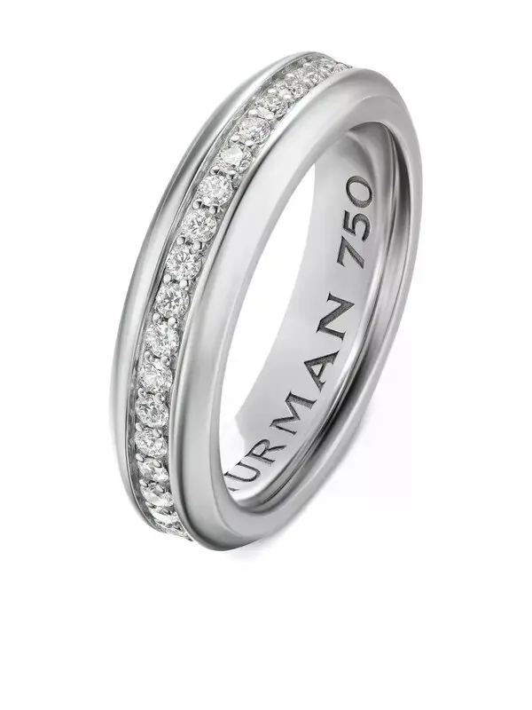 David Yurman 18kt White Gold Diamond Ring