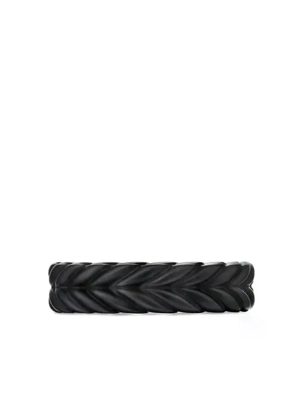 David Yurman Chevron Band Ring - Black