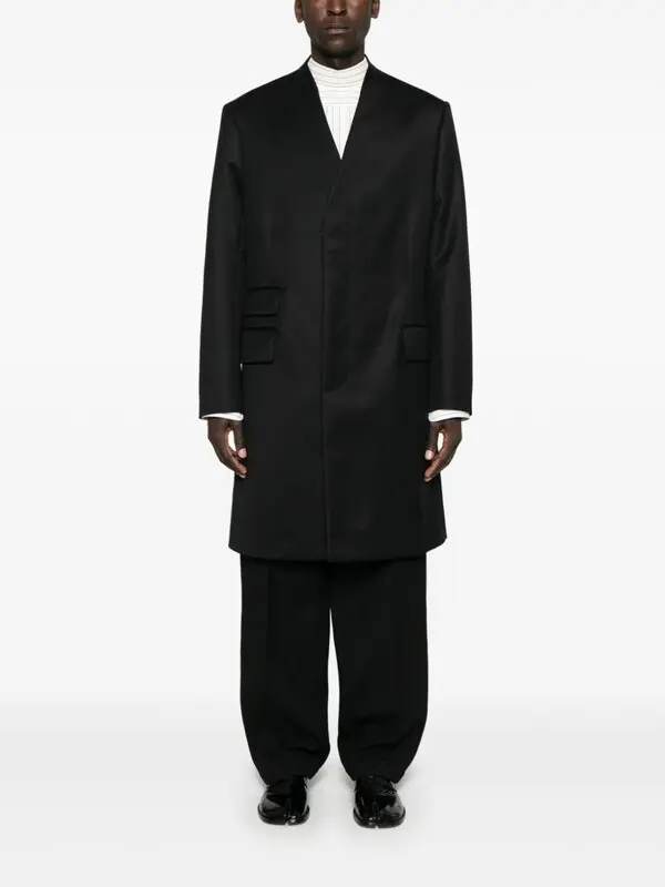 MAISON MARGIELA Cavalry-twill Wool Mid-length Coat